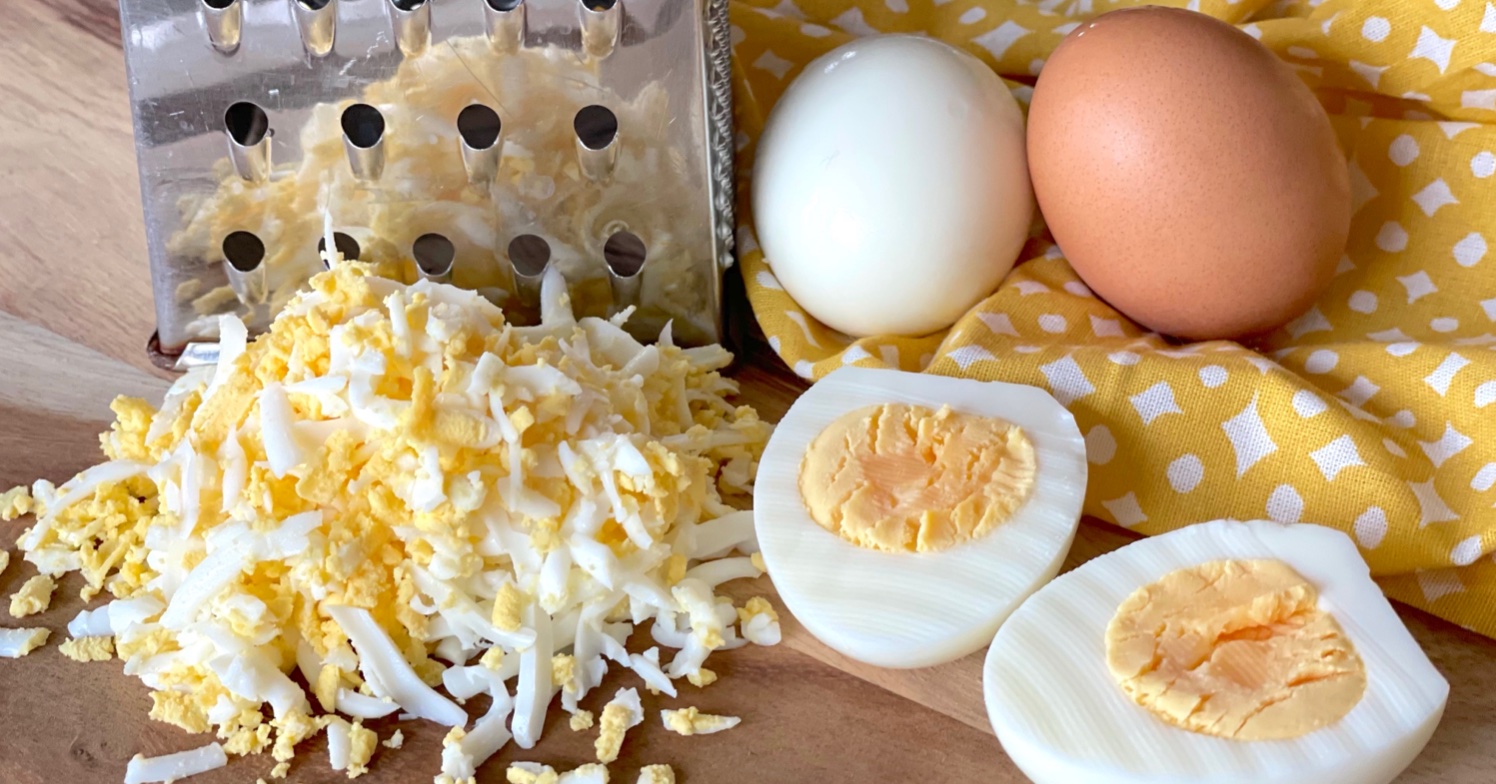 Food Hack: Grated Boiled Eggs