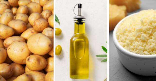 Crispy Smashed Oven Roasted Potatoes (With Parmesan Cheese)